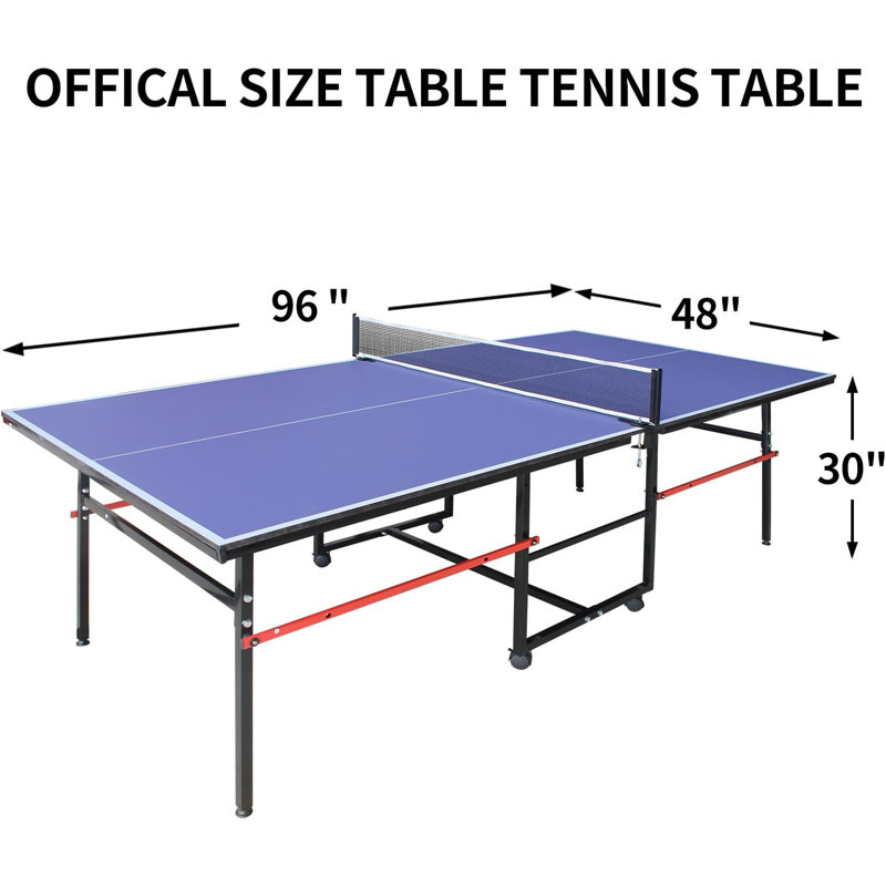 gaomon Professional Outdoor Table Tennis Tables–8Ft Mid-Size Portable Ping Pong Table Game | Wayfair
